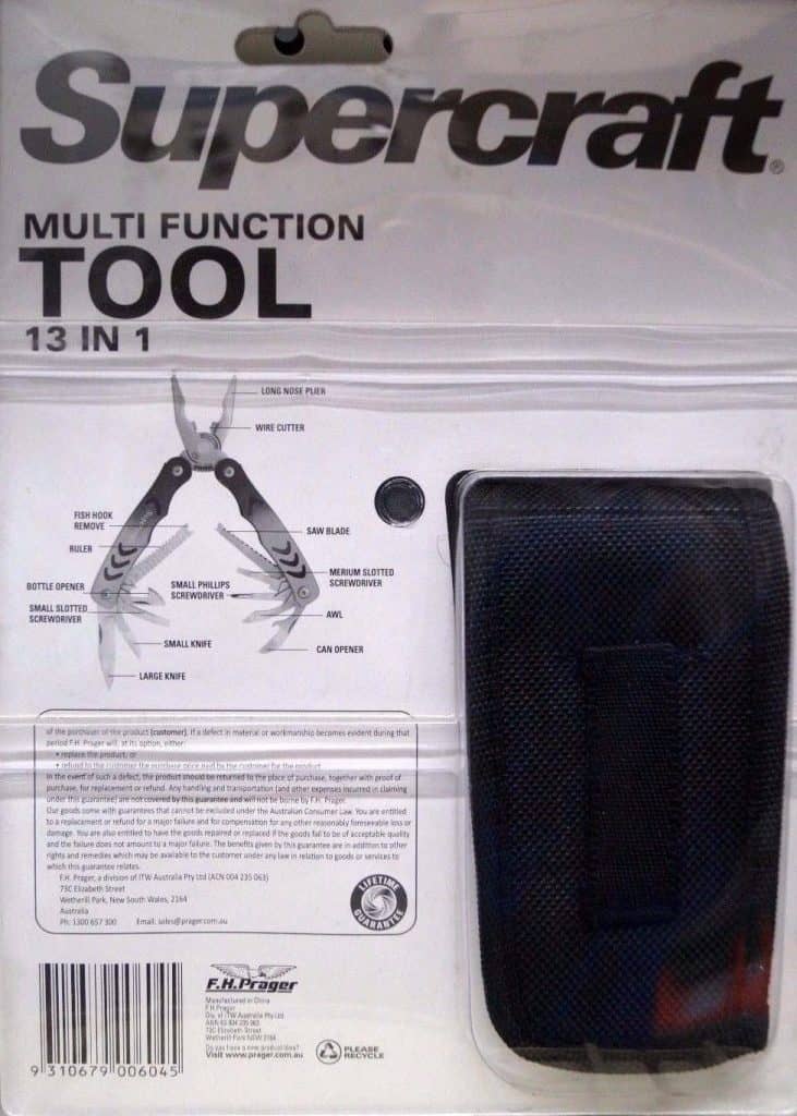 Supercraft Multi Function Tool - 13 Functions - Hendra Hardware